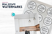 Stylish Real Estate Watermarks--Pack, a Stationery Template by ...