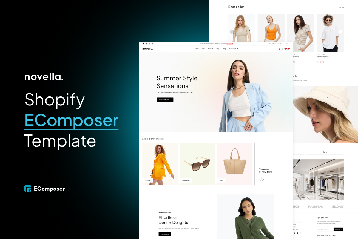 Novella Shopify EComposer Page Builder