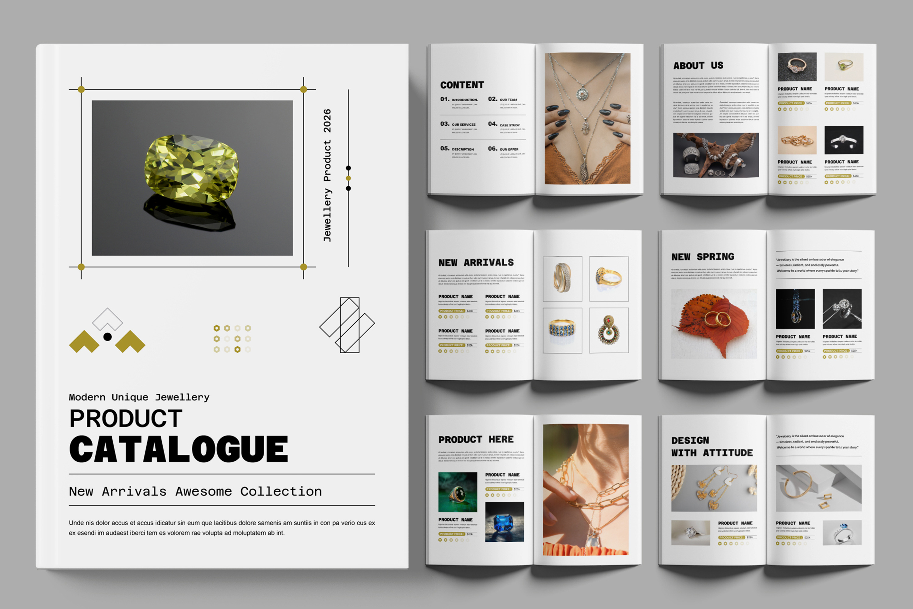 Jewellry Catalog Portfolio Layout