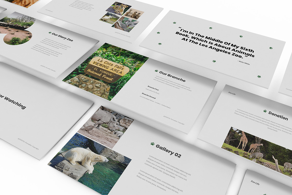 Zoo Google Slides Template, a Presentation Template by Formatika Studio