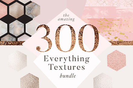 50 Gold & Blush Textures, a Texture Graphic by Laras Wonderland