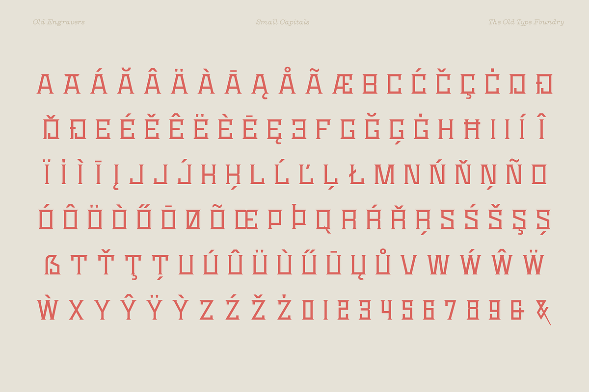 Old Engraver Font, a Font by The Old Type Foundry