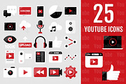 25 YouTube Icons, an Icon by Designs By Alfredo