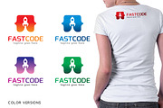 Fast Code Logo Template, a Branding & Logo Template by gunaonedesign