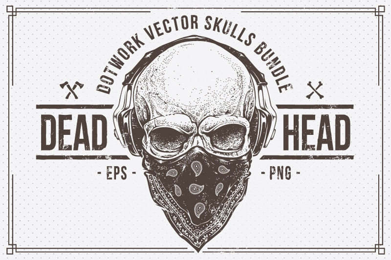 Dead Head | Vector Skulls Bundle, an Illustration by Vecster