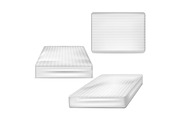 White Mattress Template Mockup Set. | Graphic Objects ~ Creative Market