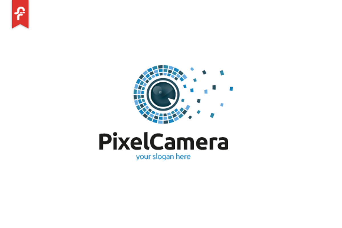 Pixel Camera Logo, a Branding & Logo Template by ft.studio