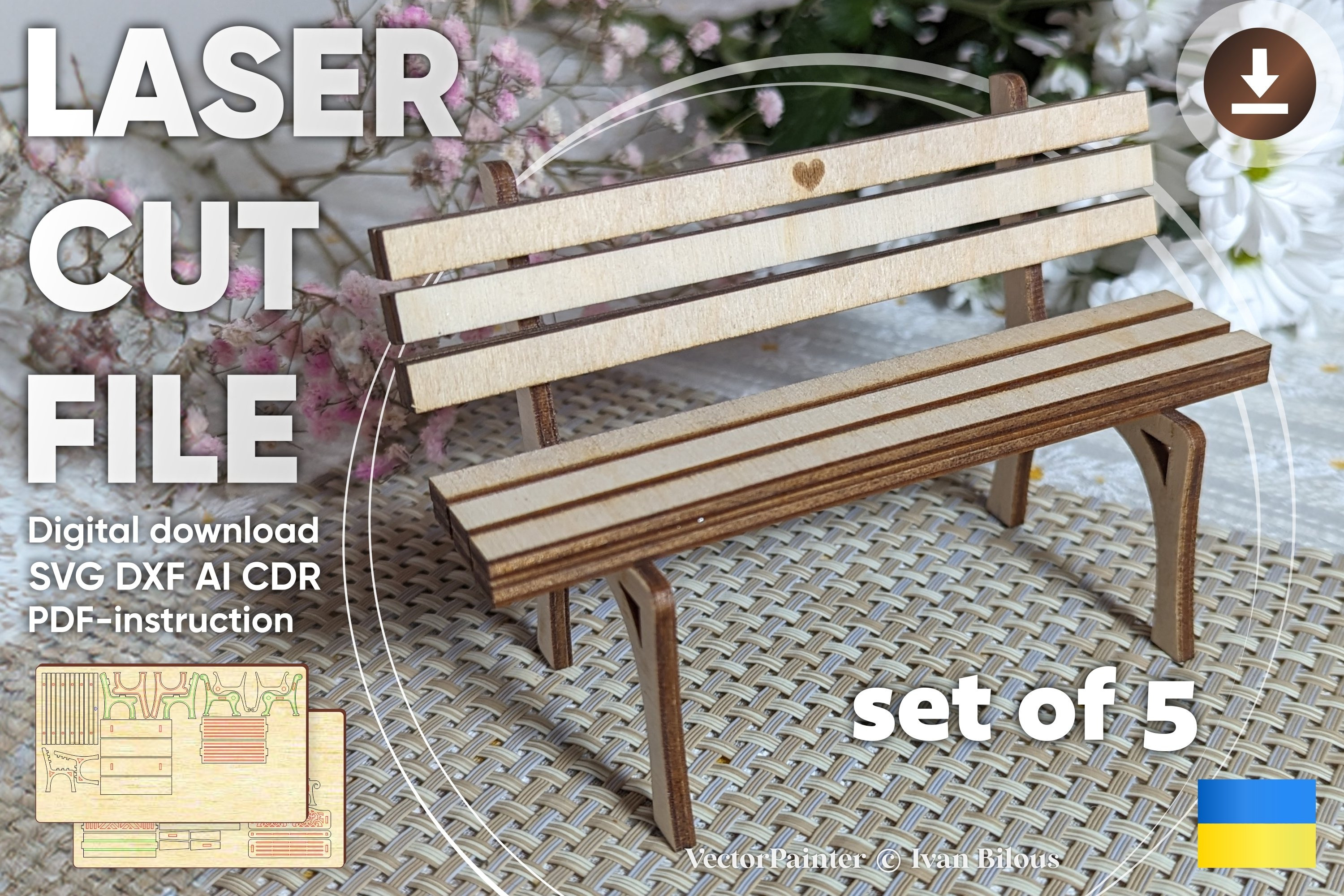 Bench - Laser Cut File