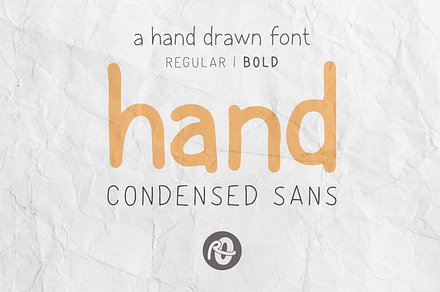 Hand Serif: a hand drawn font, a Font by Rachel Ortiz