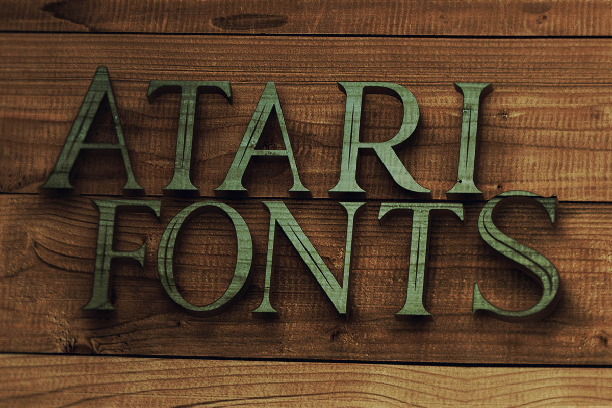 Atari - Vintage Style Font, a Serif Font by JumboDesign | Creative Market