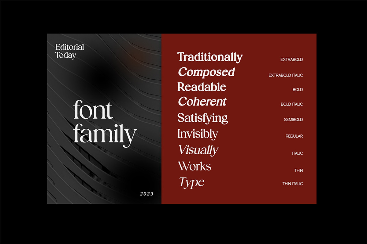 Editorial Today Serif Font