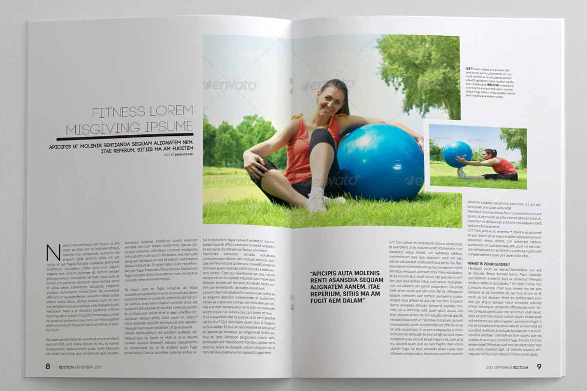 Simply Magazine Template, a Magazine Template by DesignCorner
