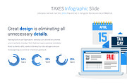 TAXES PowerPoint Infographics Slides, a Presentation Template by Pulsecolor
