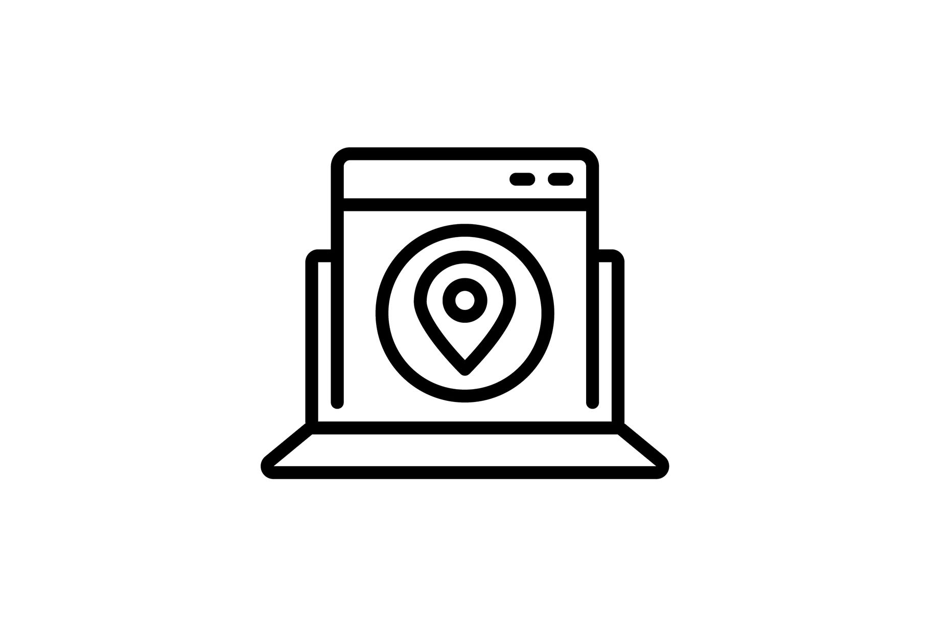 Website map icon, an Icon by Creative priyanka | Creative Market