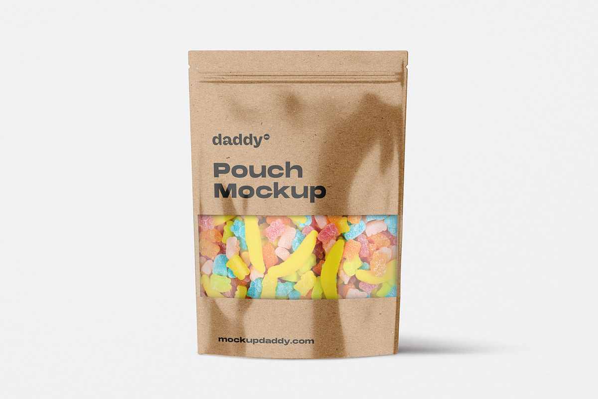Pouch/Bag with Clear Window Mockup, a Packaging Mockup by Mockupdaddy