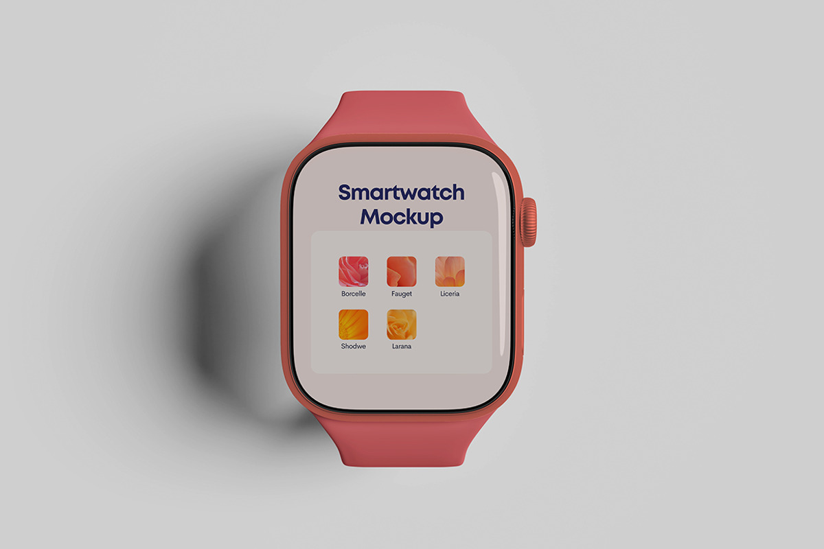 Smartwatch Mockup, a Wearable Device Mockup by MrLetters