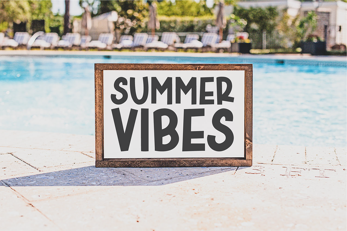 WATER FLOATIE Display Font, a Sans Serif Font by Blush Font Co.