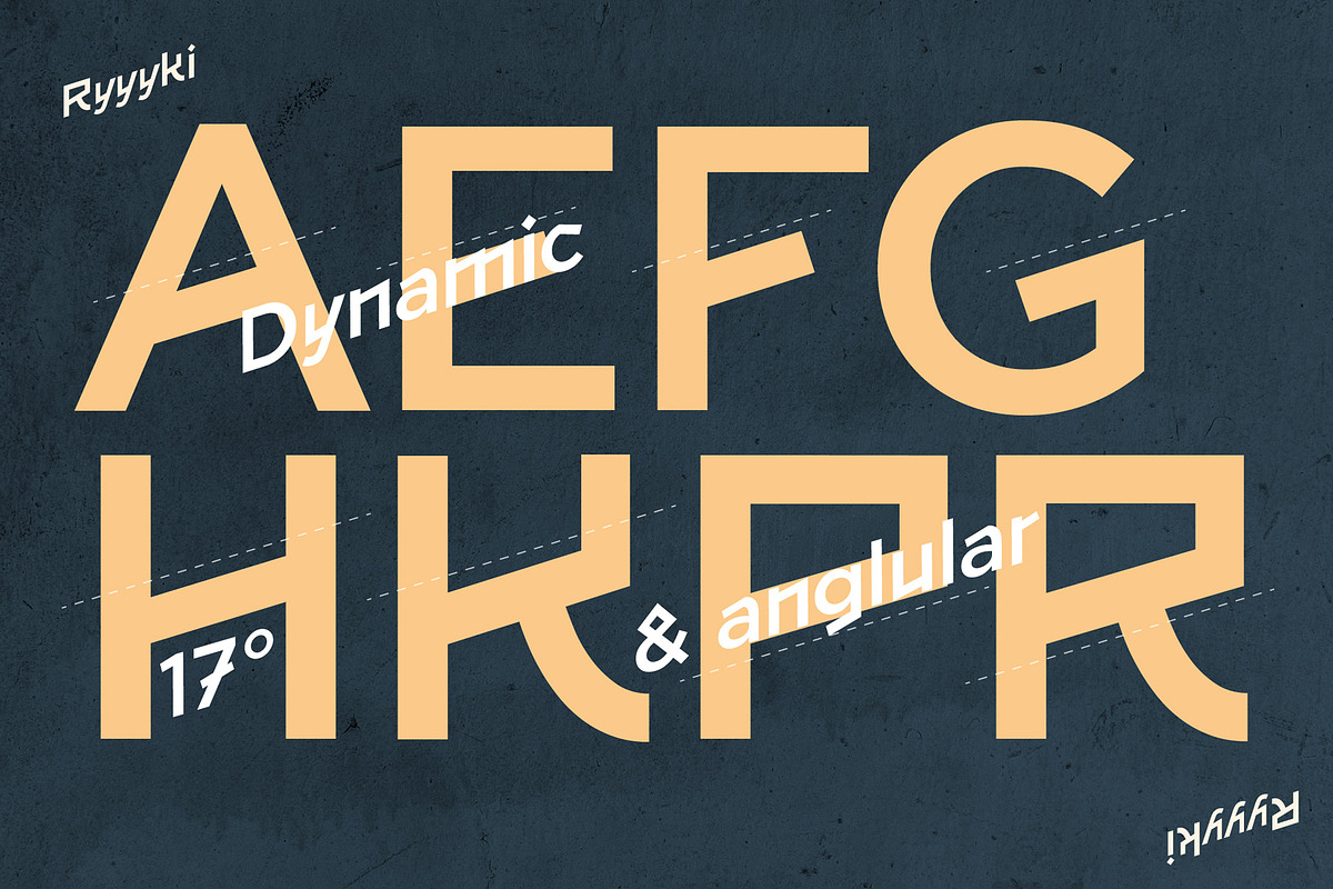 Ryyyki | Angular Sans Serif Font