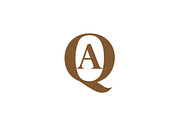 QA AQ logo design, a Branding & Logo Template by xcoolee