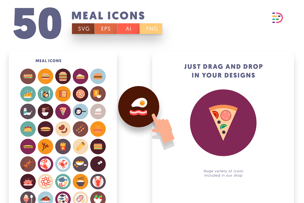 Meal Icons | Download SVG, PNG, EPS Icons