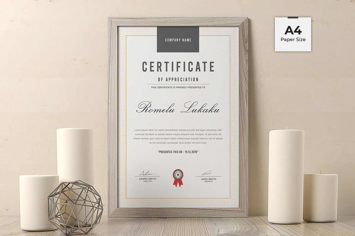 Certificate Template Word