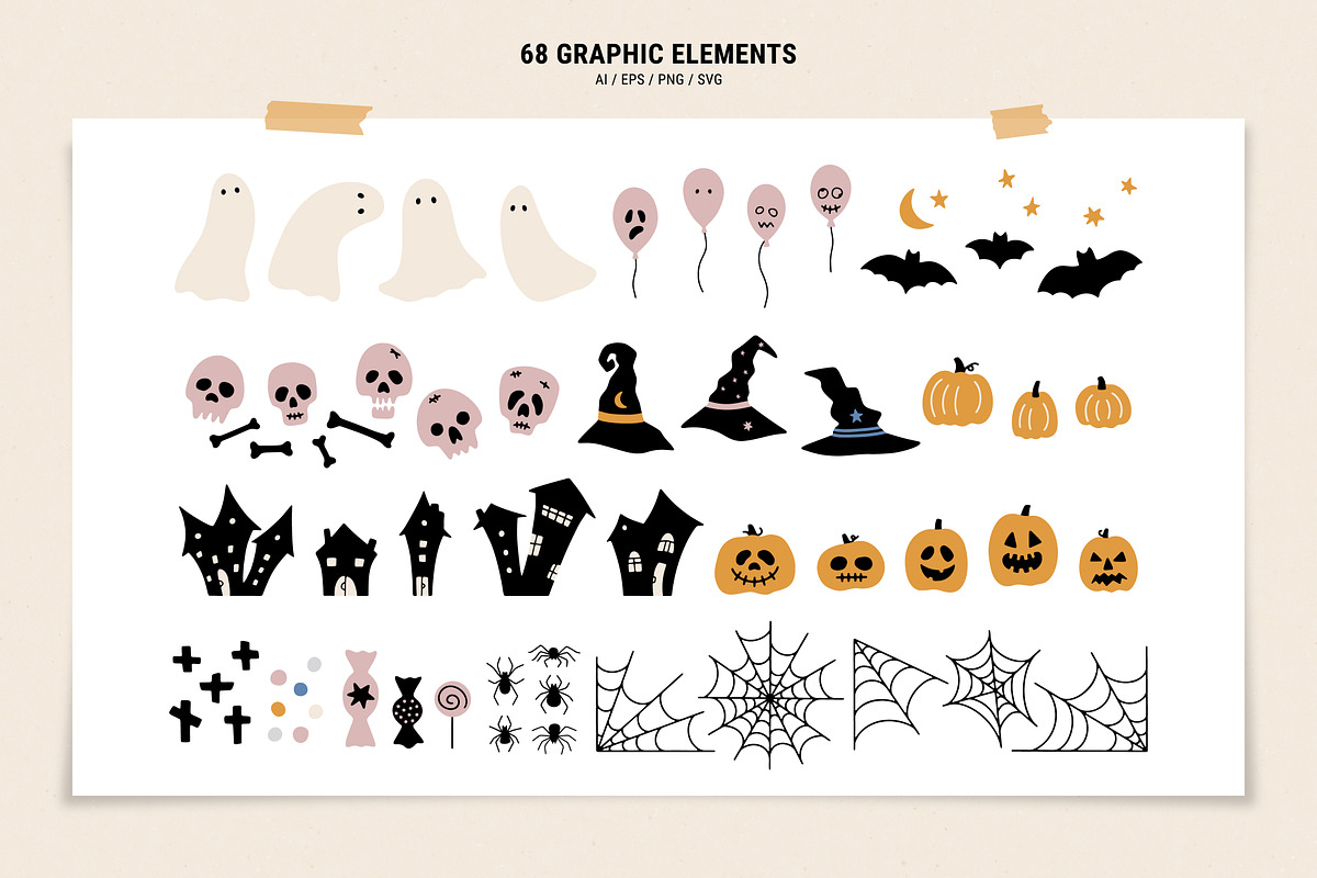 Halloween Night - Cards & Patterns, a Pattern Graphic by simpleblues