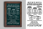Kitchen Conversions Chart, an Object Graphic by Moloko88