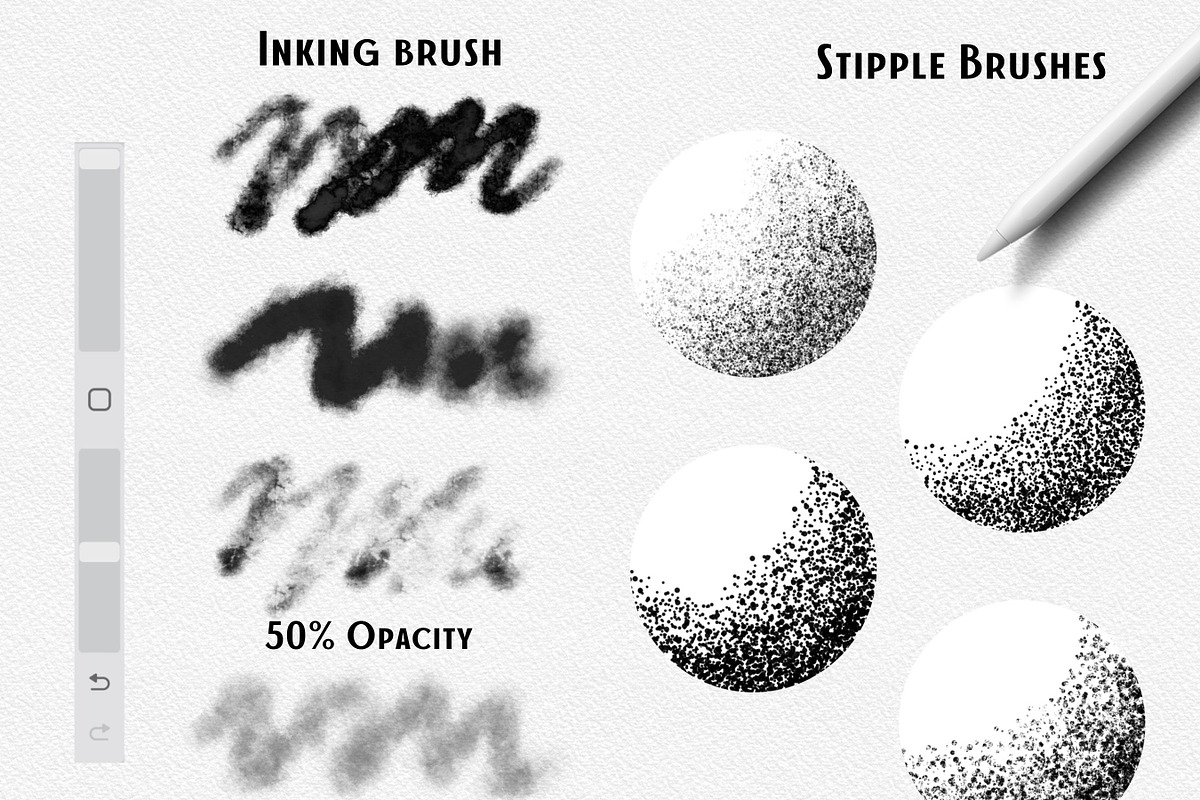 37 Procreate Micron Pen Brushes, a Brush Add-On by ProcreateiBox