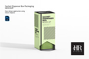 Sachet Dispenser Box Mockup