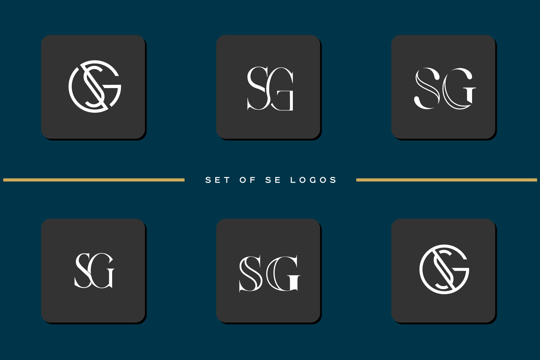 Set Of SG, GS, Logo Design, a Branding & Logo Template by art_creater