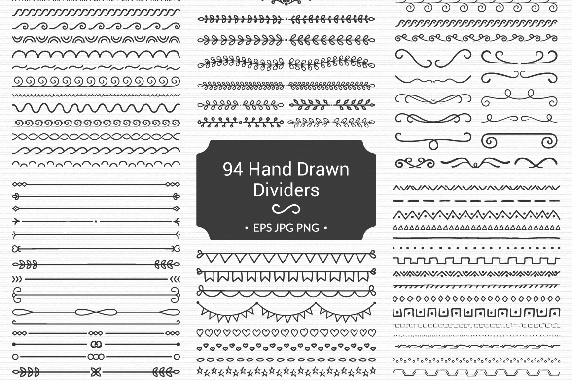 Hand Drawn Dividers, a Graphic by PixMarket