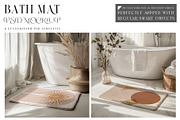 Bath Mat Mockups, a Household Mockup by mock-ups