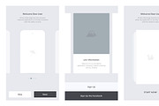 Codama iOS Wireframe UI Kit, a Wireframe Template by Yaroslav Zaitsev