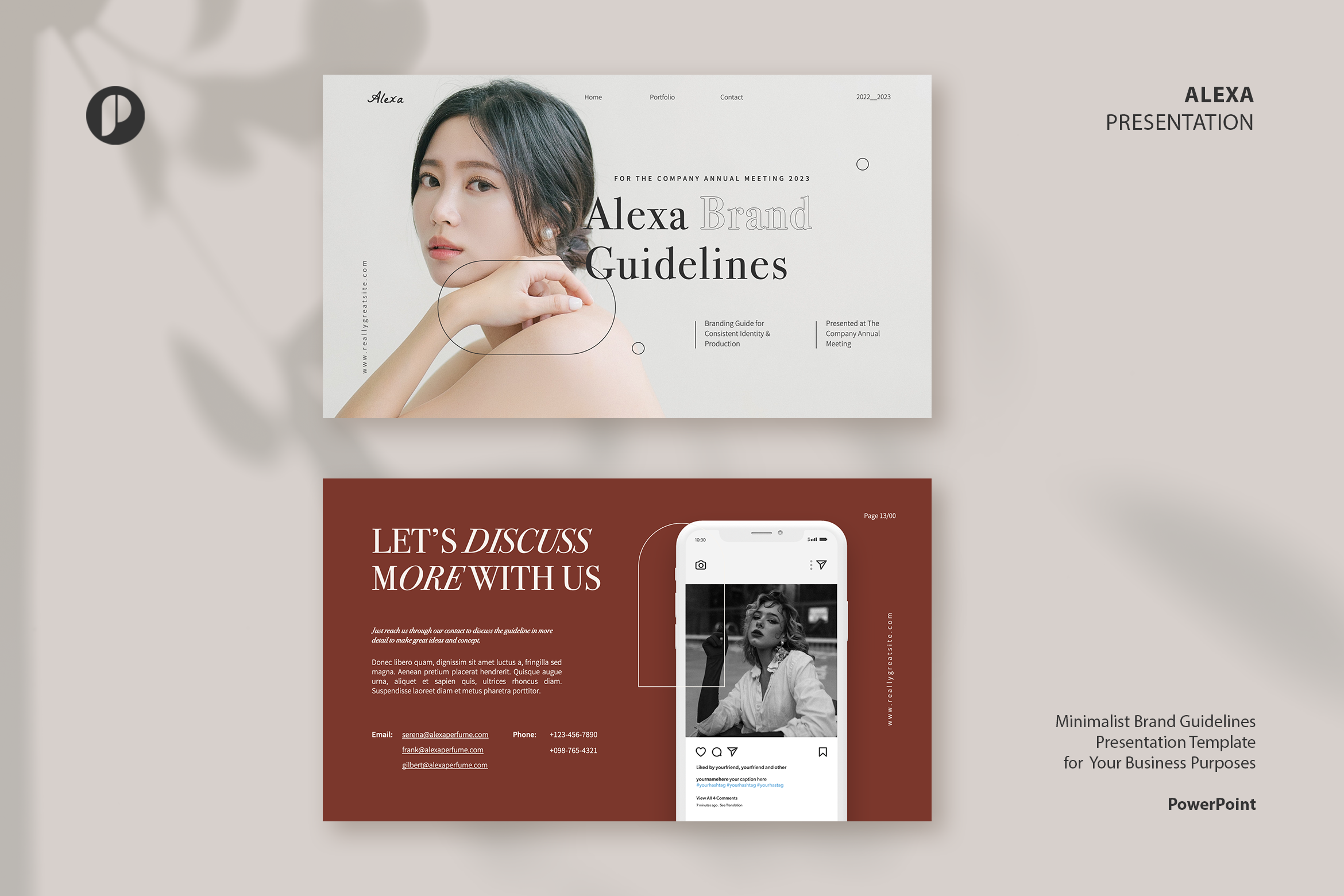 Alexa brand guidelines presentation, a Presentation Template by peterdraw