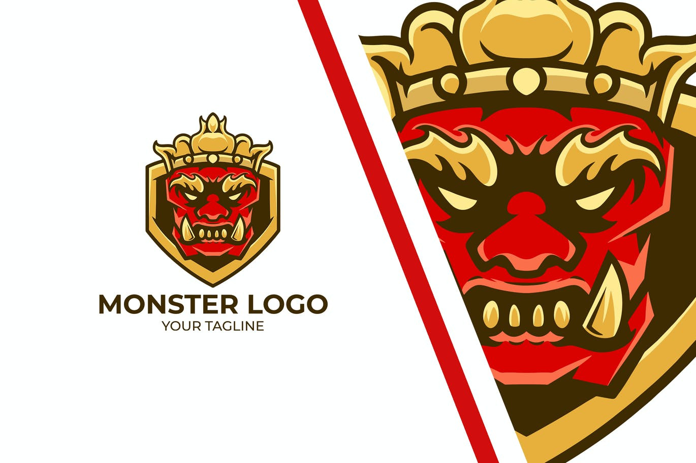 Monster Mascot Logo, a Branding & Logo Template by FDR Studio