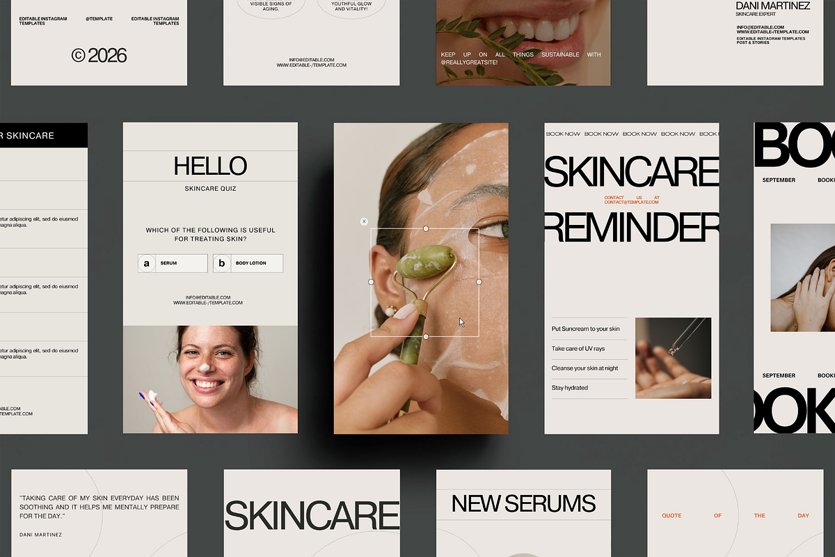 Aesthetics Social Template Pack, a Social Media Template by Prapti Design