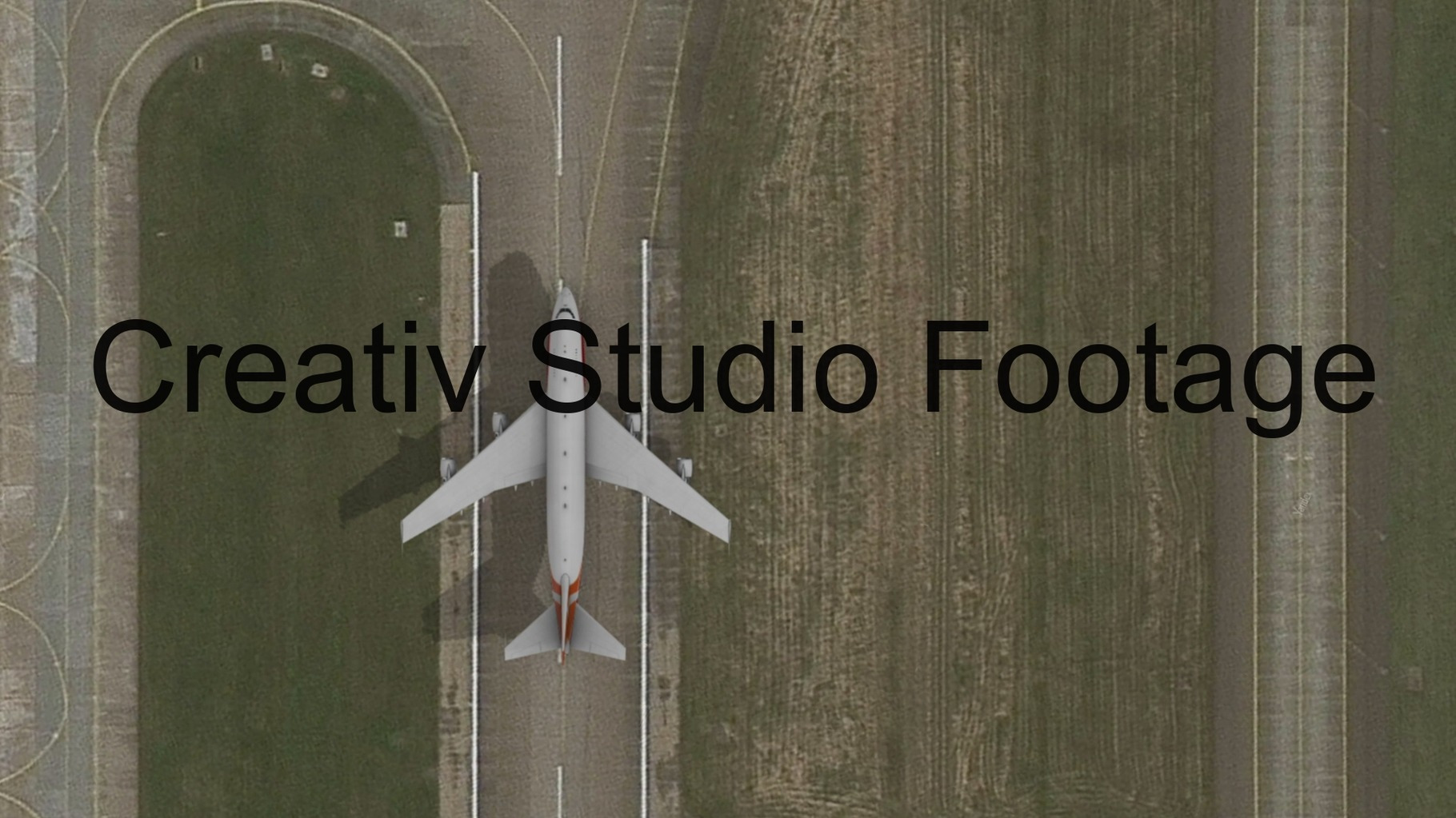 Plane is Moving on the Runway | Templates & Themes ~ Creative Market