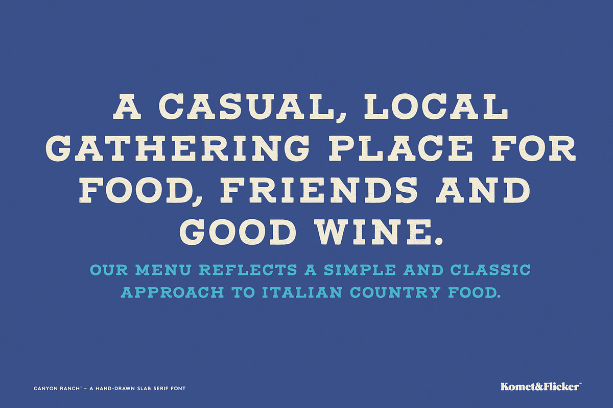 Canyon Ranch - A Hand-Drawn Font