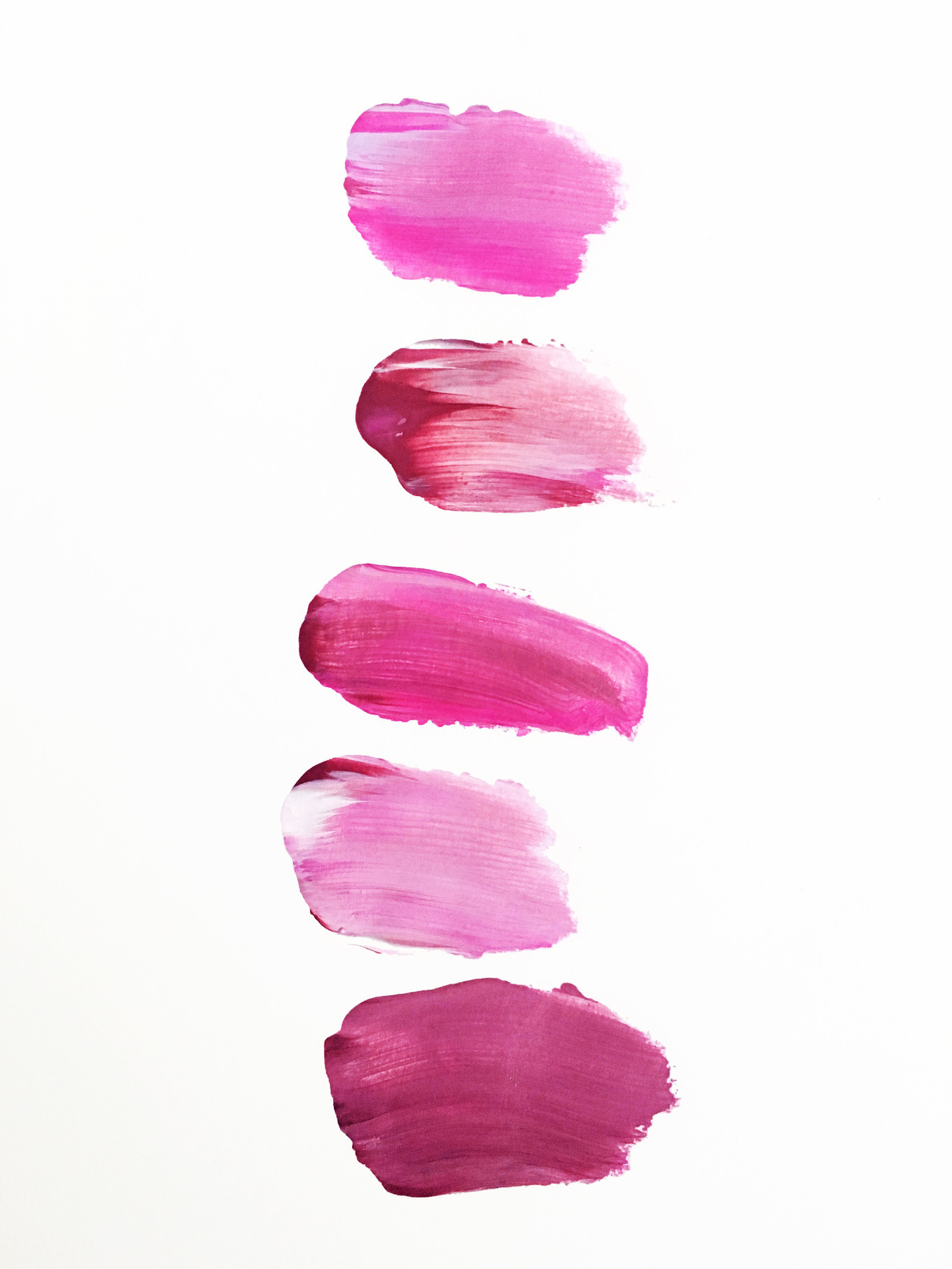 Bright Pink Paint Swatches, an Arts & Entertainment Photo by mari.orr