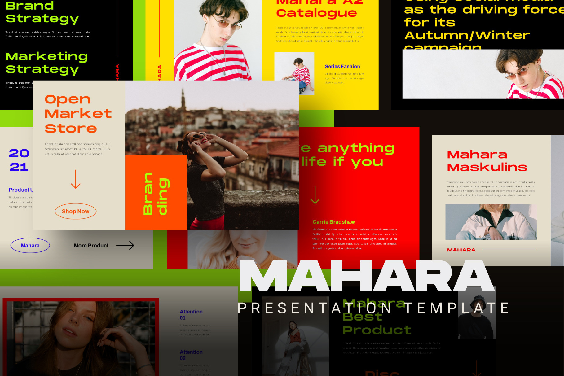 Mahara - Urban Keynote, a Presentation Template by Typetemp Studio