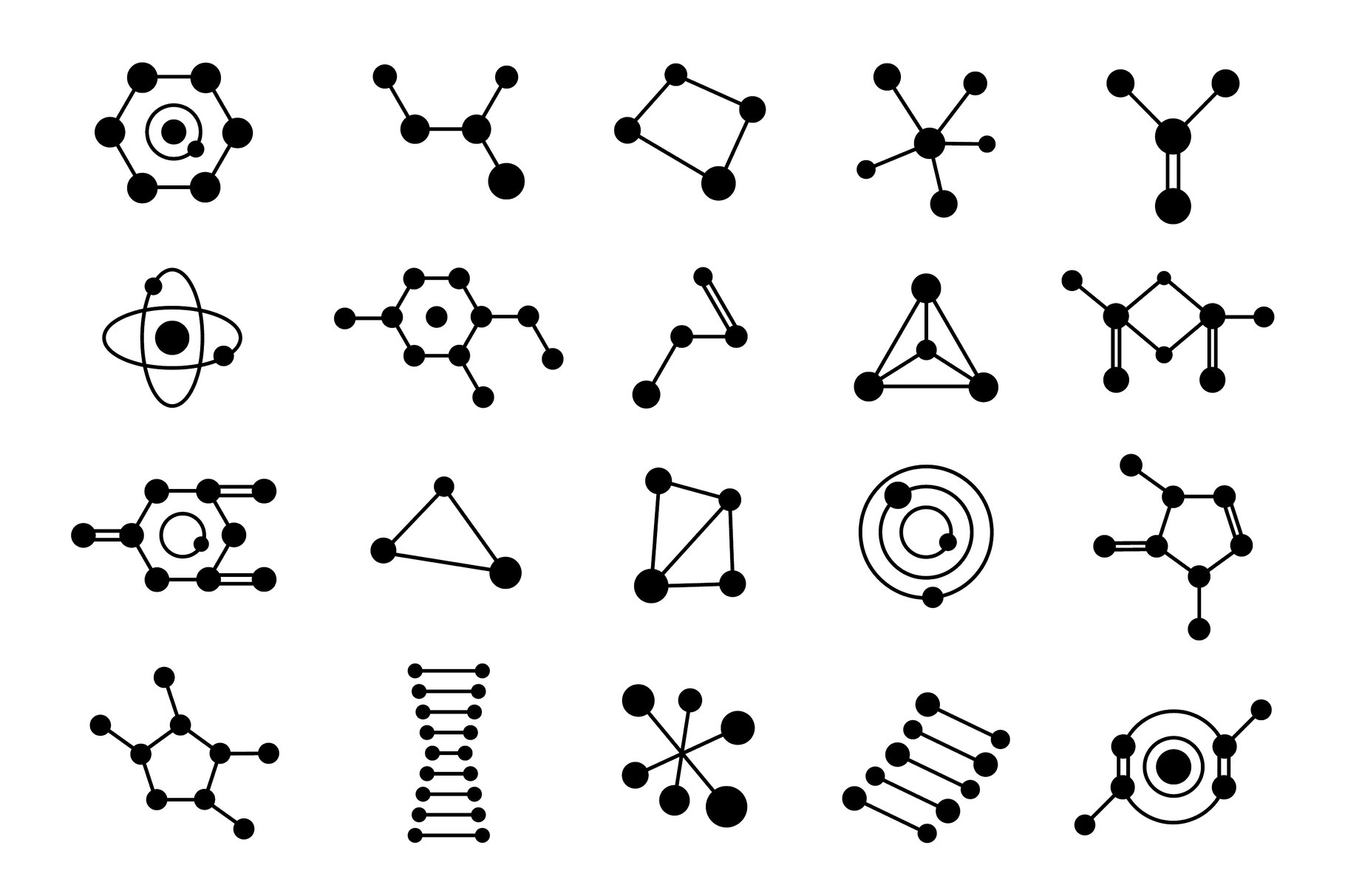 Molecular structure. Chemistry, a Healthcare Illustration by YummyBuum
