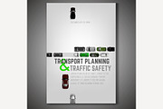 City traffic poster, a Technology Illustration by Anna's Shop