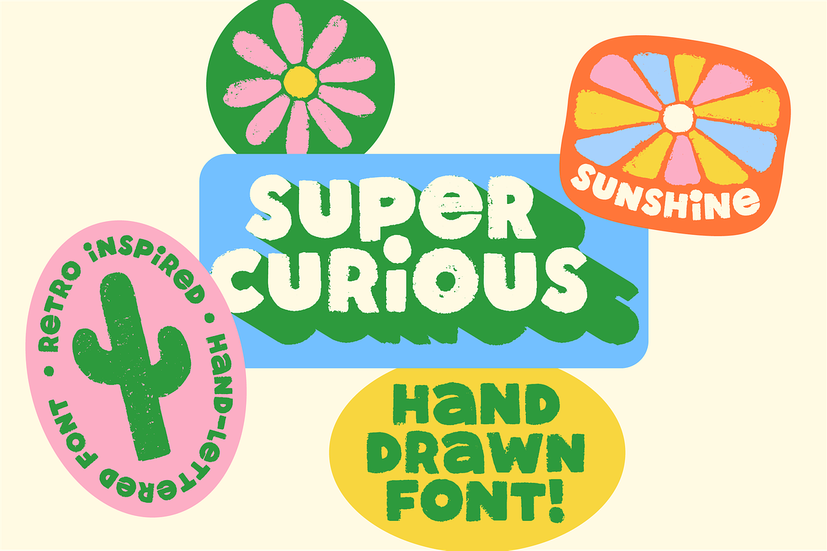 Super Curious! A Modern, Vintage Font!