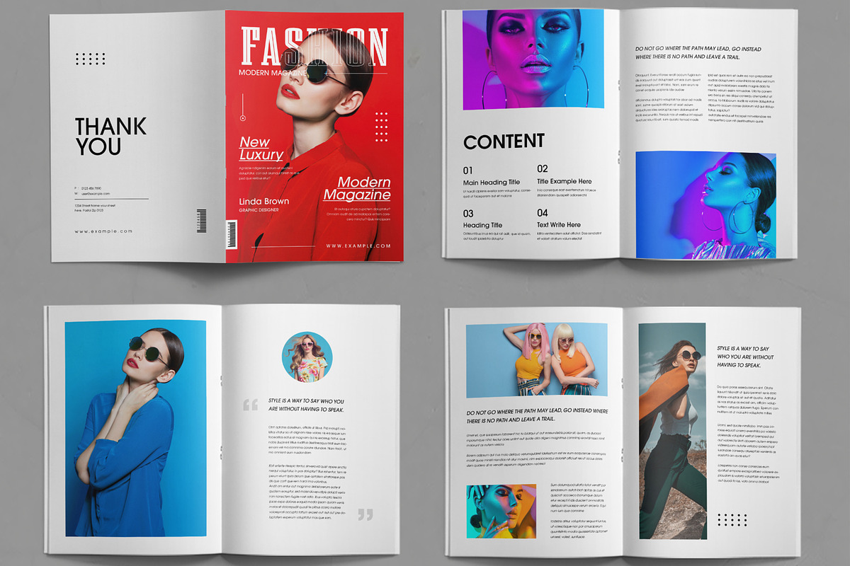 Modern Fashion Magazine Template