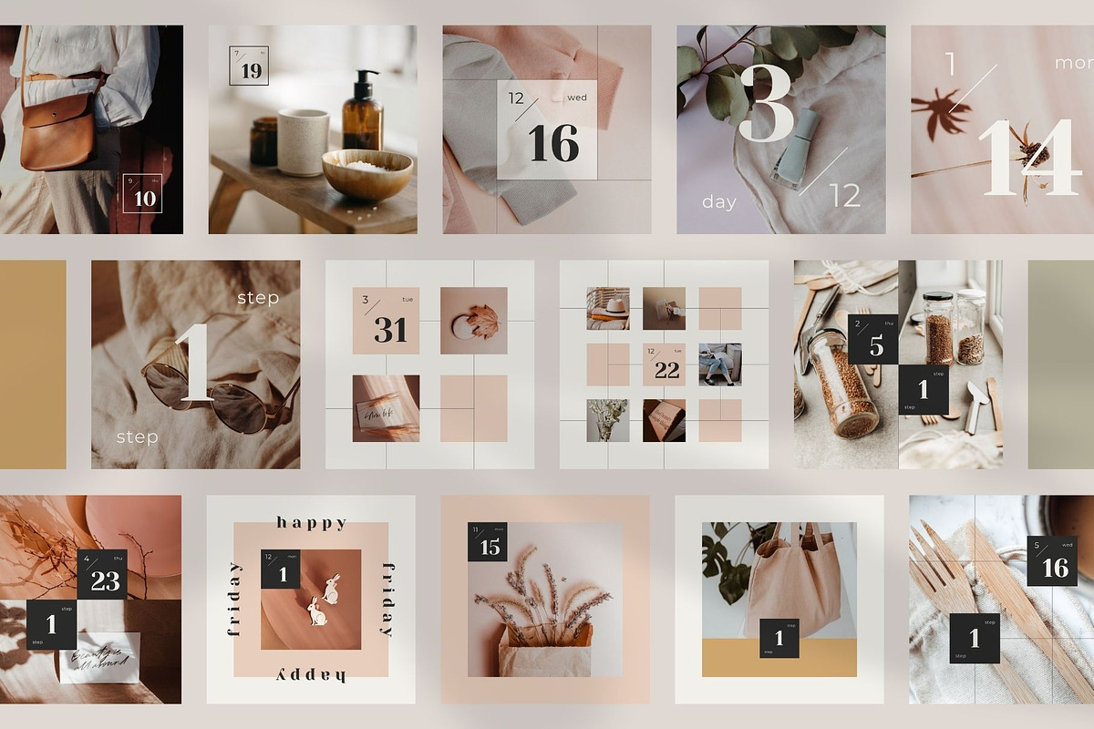 Instagram Calendar Post Templates