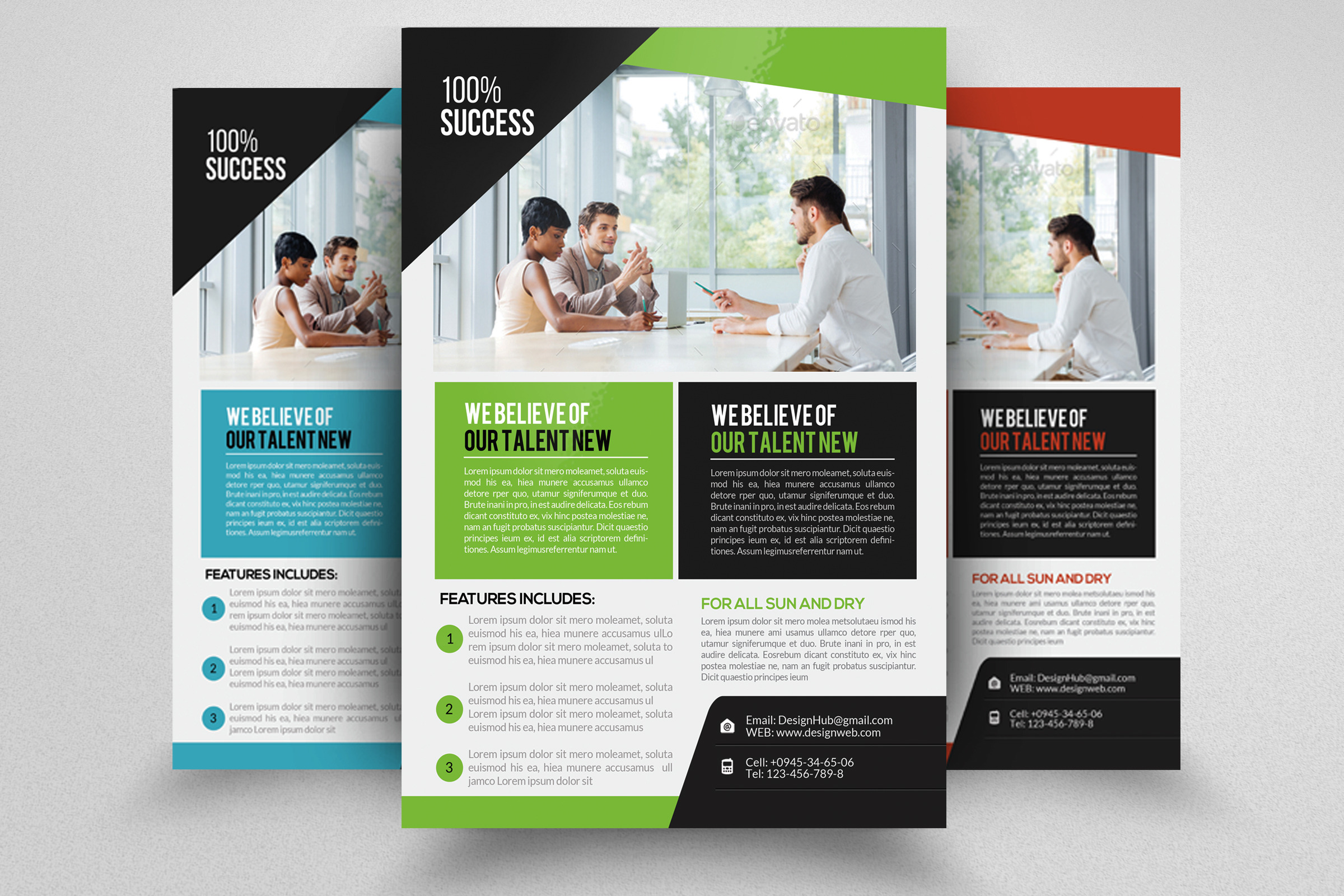 Business Flyer Psd Template, a Brochure Template by Psd Templates