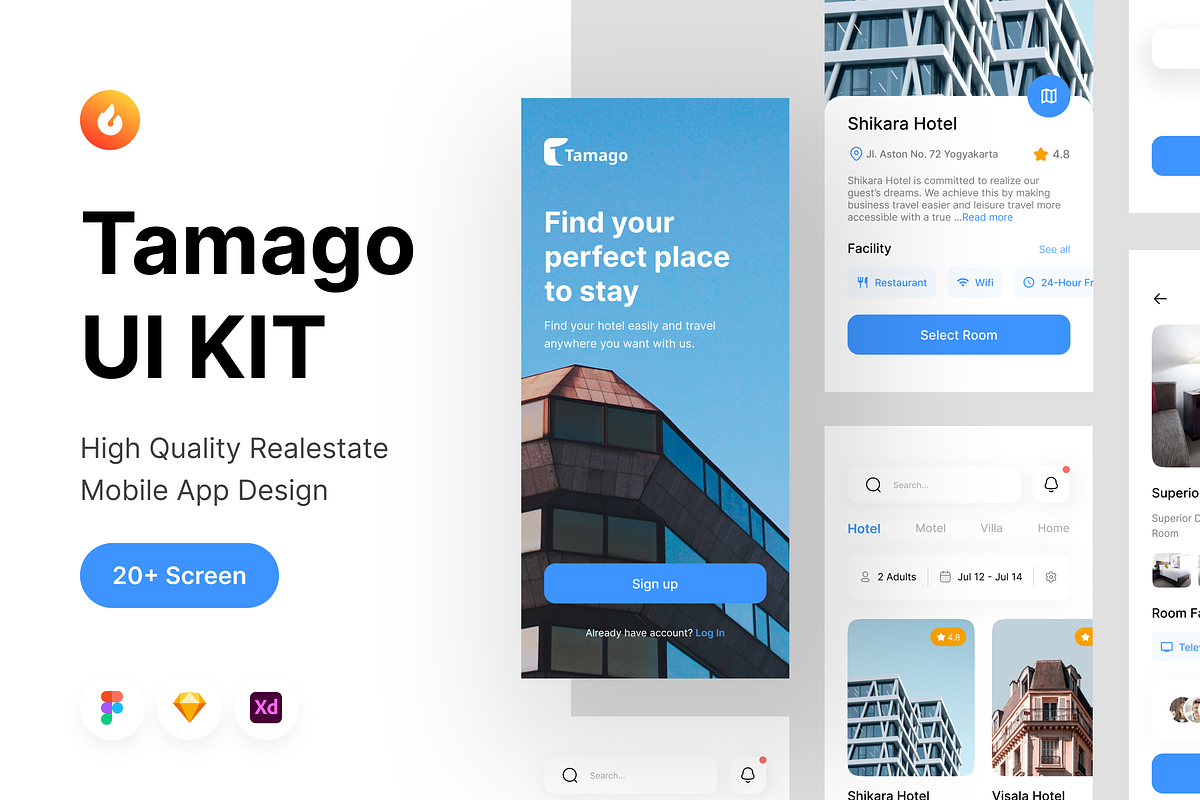 Tamago UI KIT, a Device Mockup by Odama | Creative Market