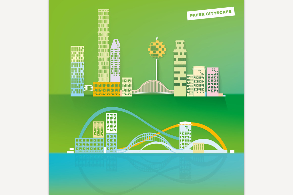 Paper City, an Illustration by Anna's Shop