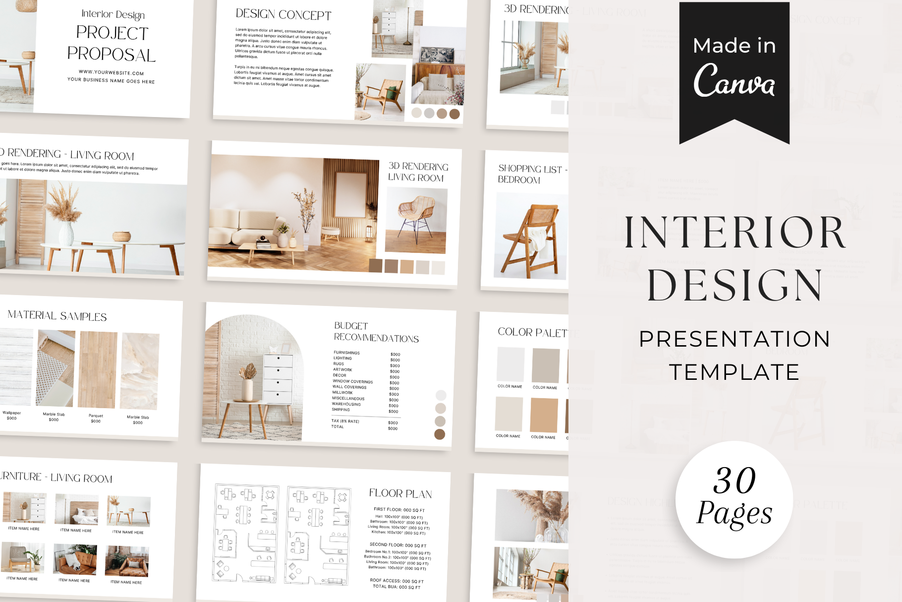 Interior Design Client Presentation, a Presentation Template by ShopRShop