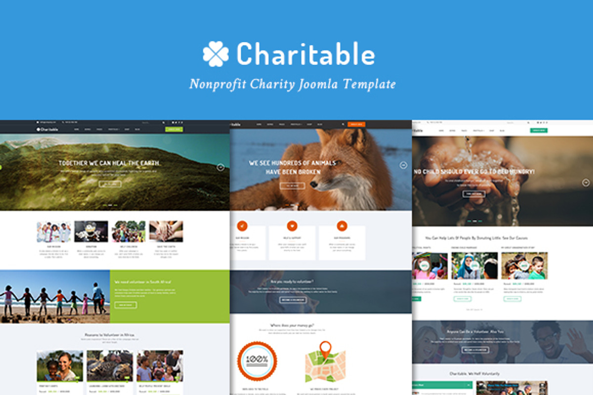 Charitable-Nonprofit Joomla Template, a Websites & App Template by ...